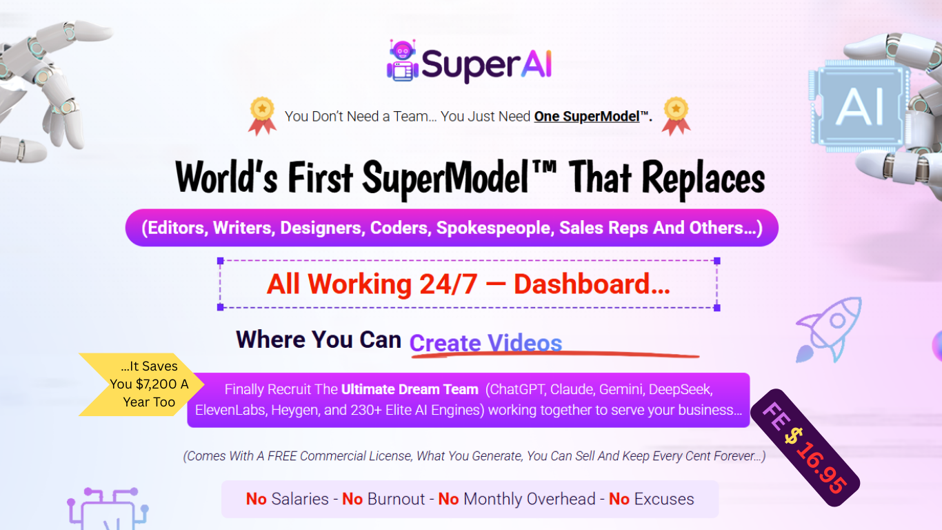 Super AI World’s First All-In-One AI Platform Instantly Unlocks 230+ Powerful Elite AI Engines